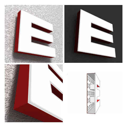 illuminated signage profile dimensions - Beflex